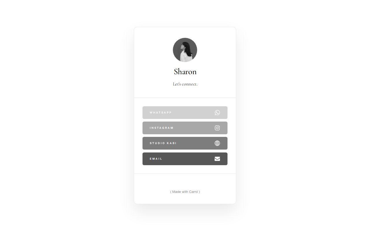 Sharon's Digital Namecard